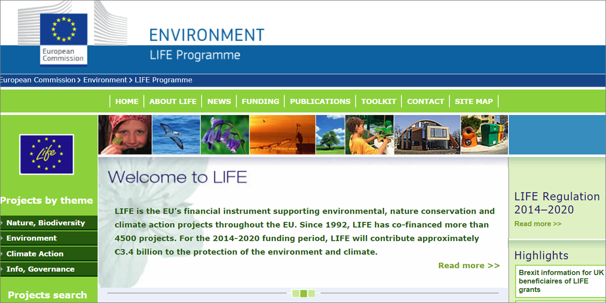 Europa propone aumentar un 60% la financiación para el programa LIFE en ...