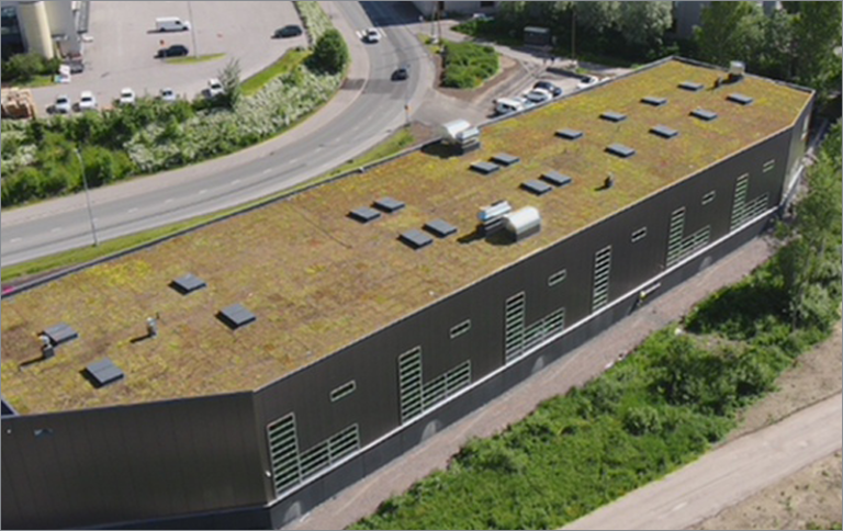 Renolit Alkorplan impermeabiliza la cubierta de un nuevo edificio comercial en Finlandia ...