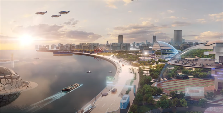 La bahía de Tokio albergará una ciudad futurista y sostenible con cero ...